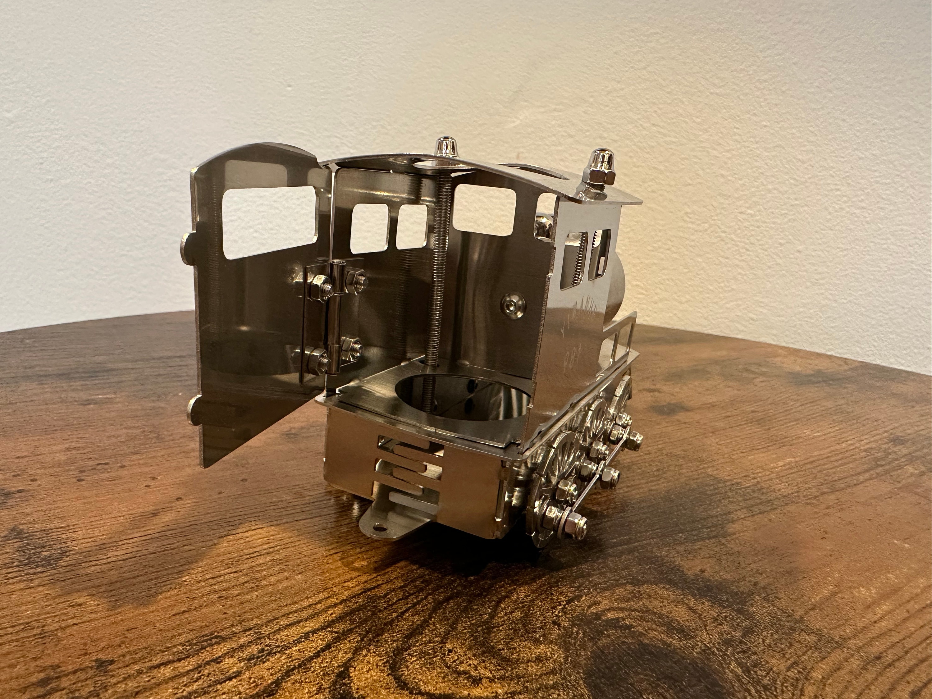 Handmade Metal Stainless Steel Train Head Train Cabin Transport Train ...