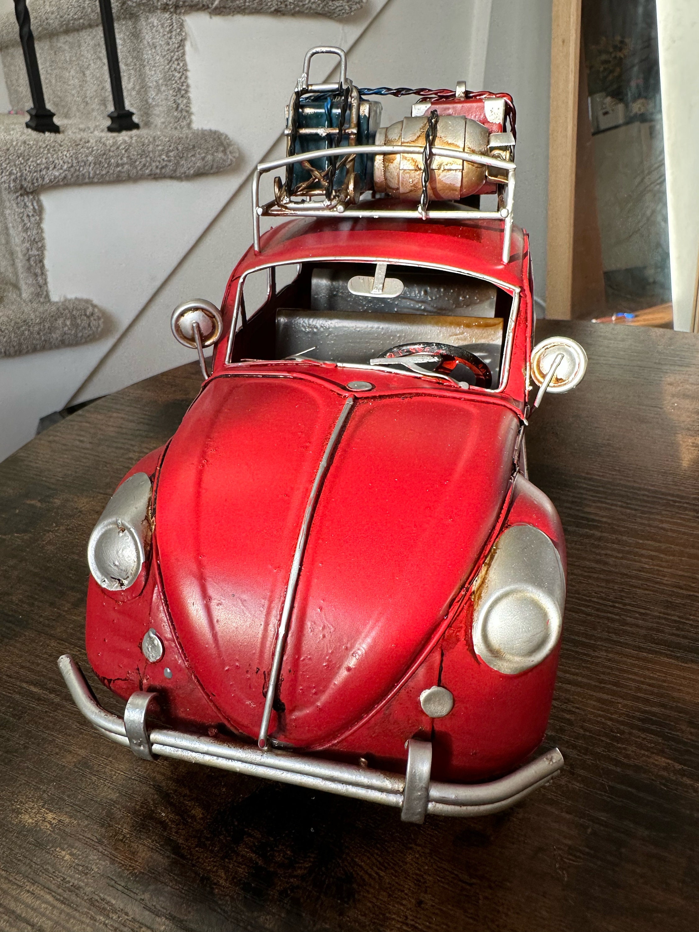 Handmade American Handmade Classic Cars Red Beetle Home Decorations ...