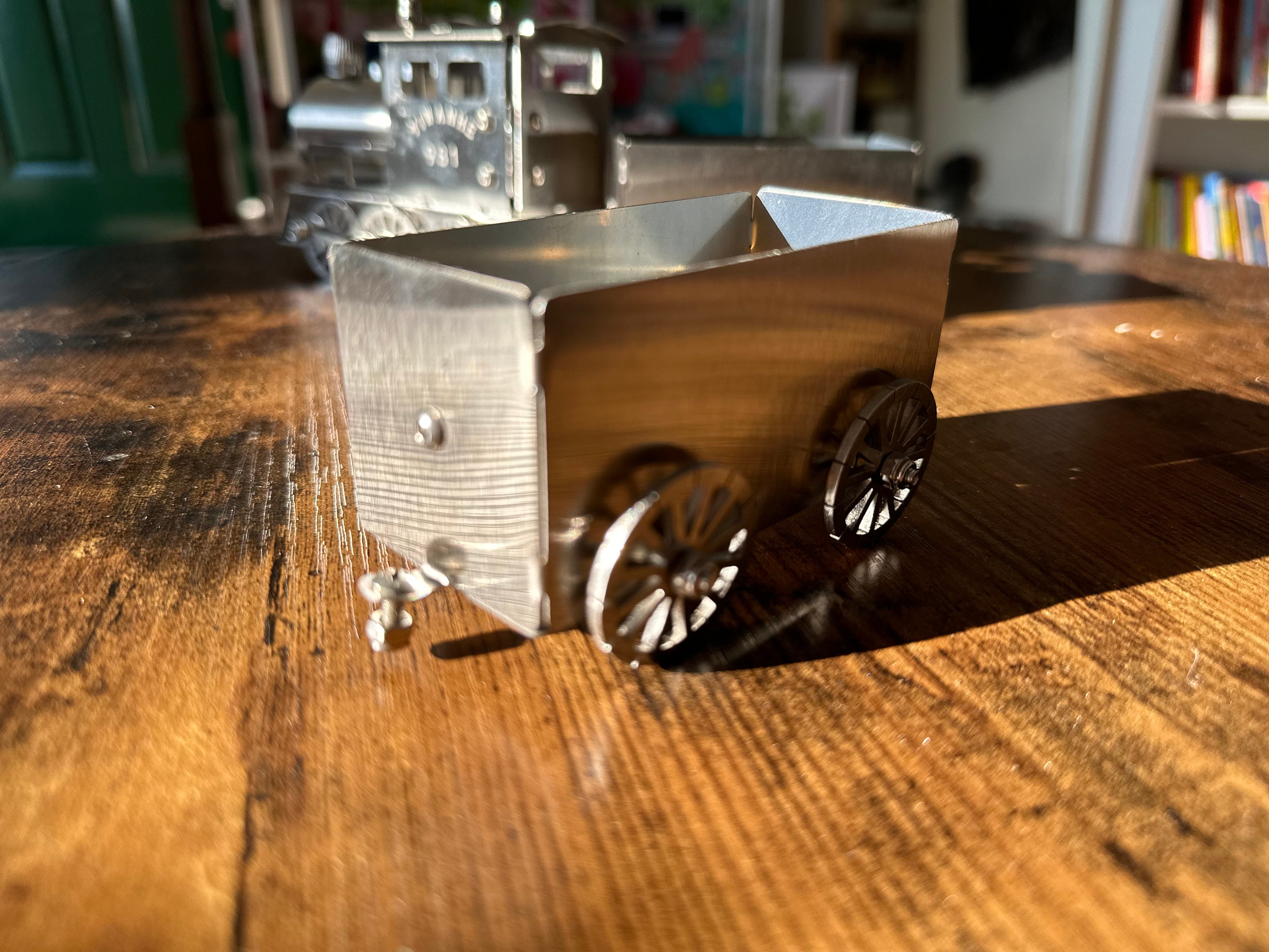 Handmade Metal Stainless Steel Train Head Train Cabin Transport Train ...