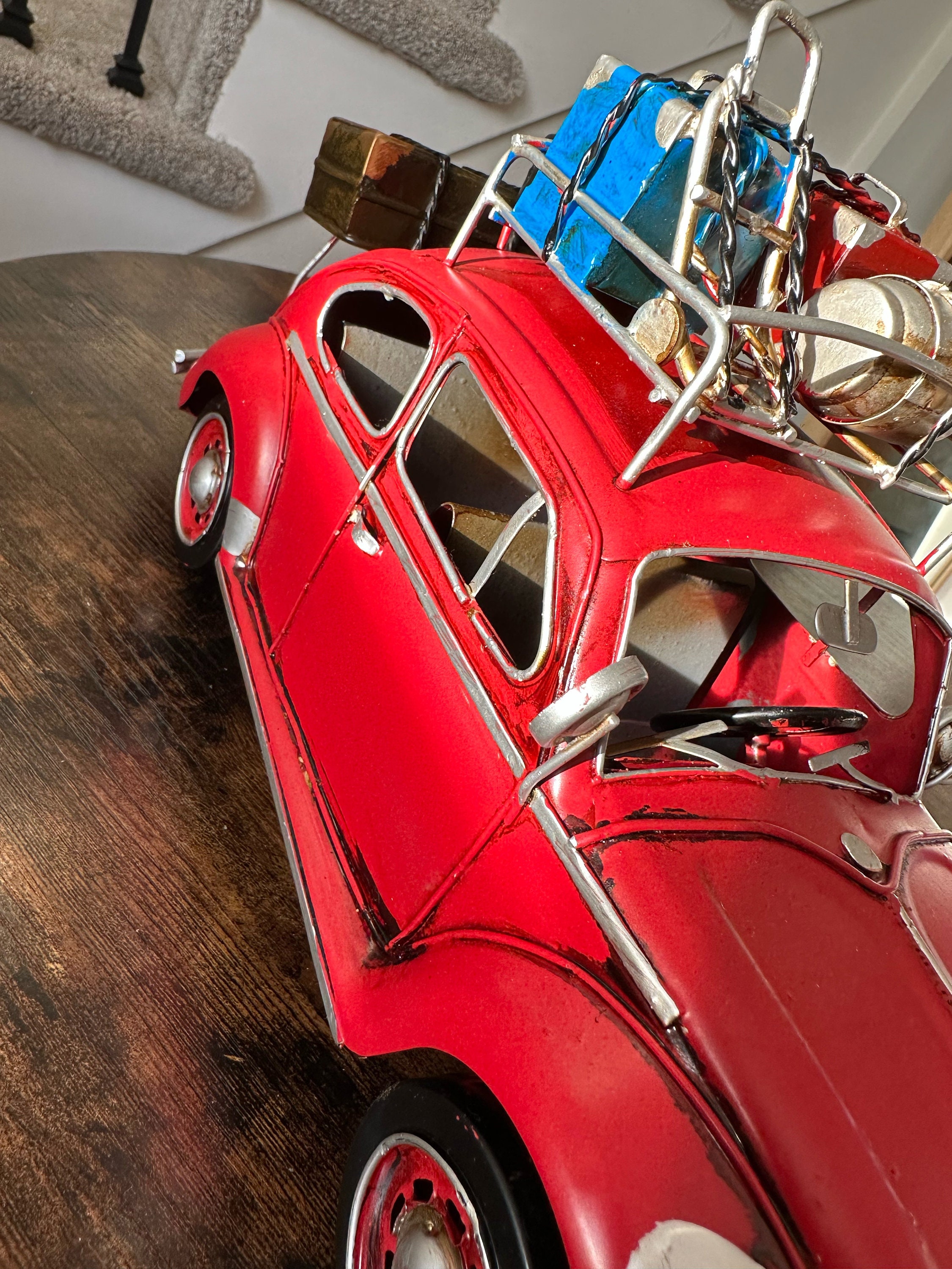 Handmade American Handmade Classic Cars Red Beetle Home Decorations ...