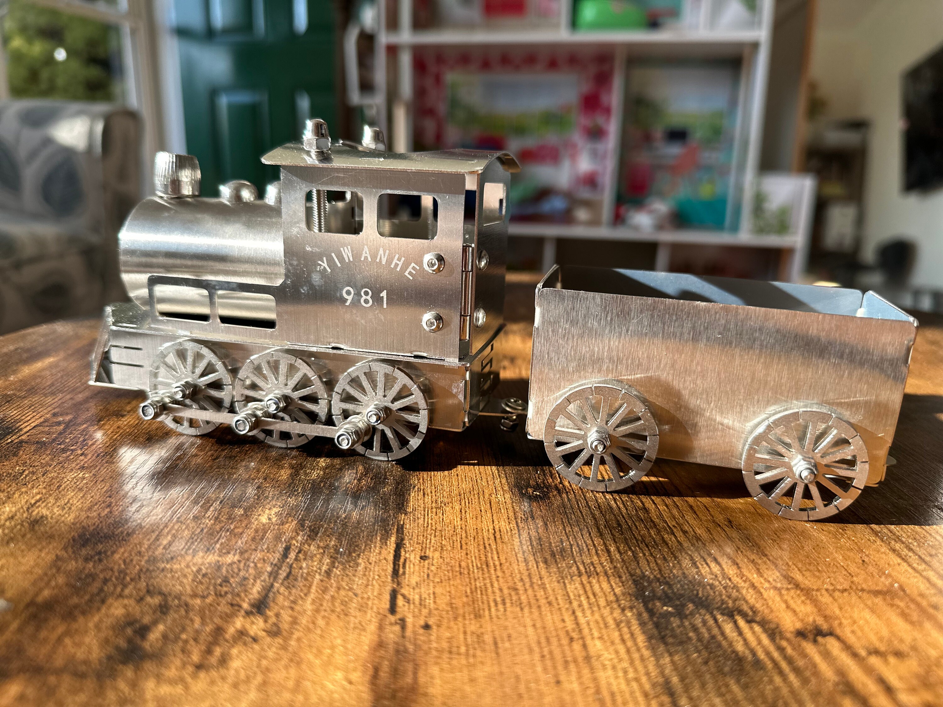 Handmade Metal Stainless Steel Train Head Train Cabin Transport Train ...
