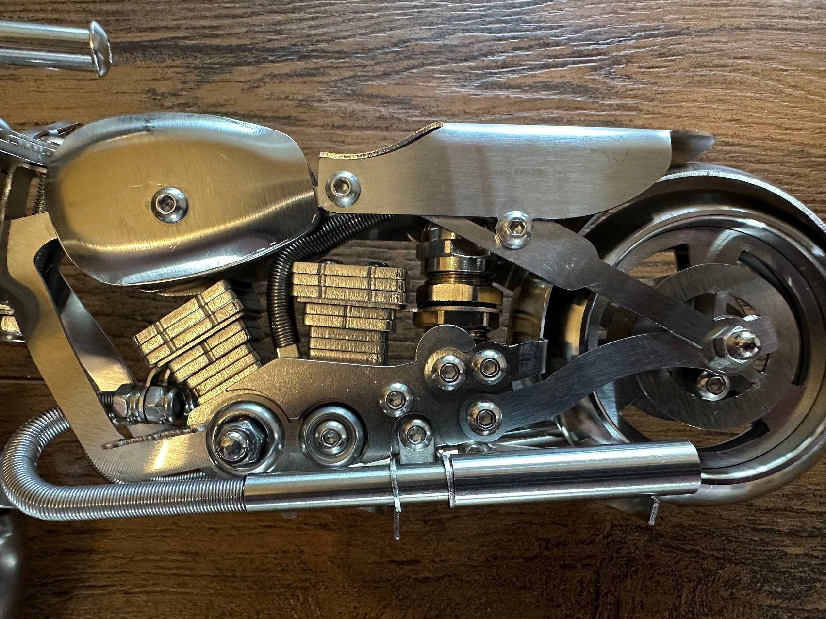 Handmade Vintage Heavy Stainless Steel American Cowboy Fancy Motorcycle ...