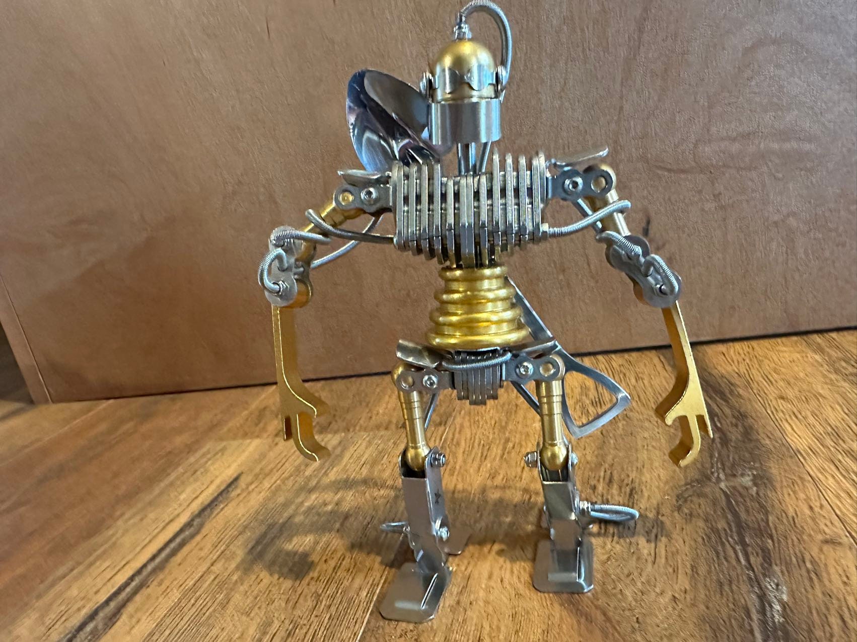Handmade Fancy Stainless Steel Sophisticated Robot With Shovel Model ...