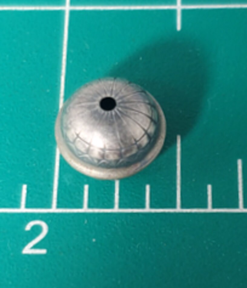 Vintage Sterling Silver Salvaged Stamped Design Navajo Bench Beads 11 ...