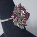 Vintage PALLADIUM Ruby & Diamond Art Deco Ring Lot Sz ~ 7 - Etsy