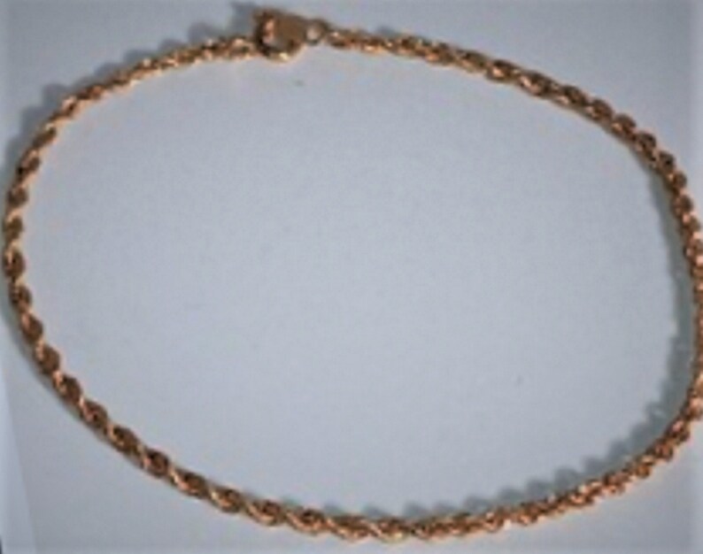 Vintage 14K Yellow Gold MICHAEL ANTHONY Rope Chain Bracelet - Etsy