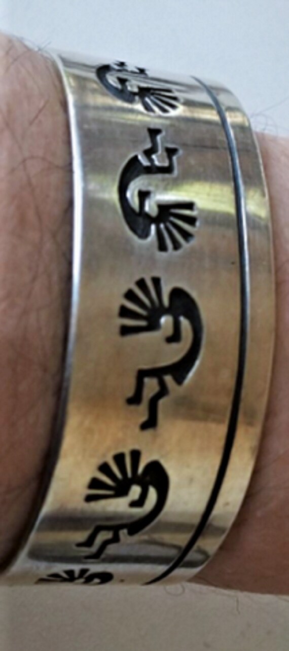 VINTAGE SOUTHWEST HOPI KOKOPELLI RING BY STEVEN… - Gem