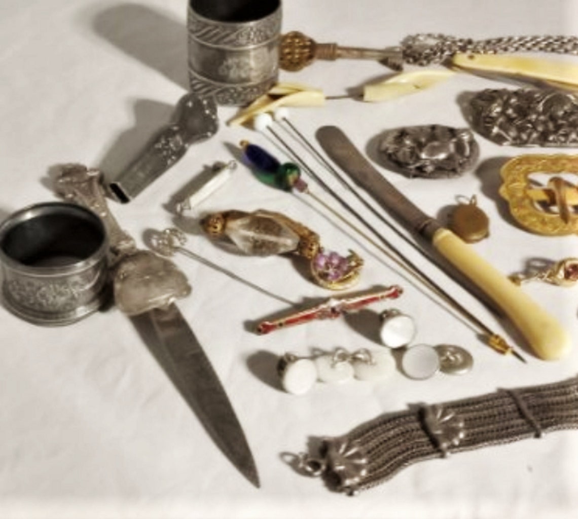 Victorian Victorian 2 Deco Wear Repair Craft Scrap Jewelry Watch Parts ...