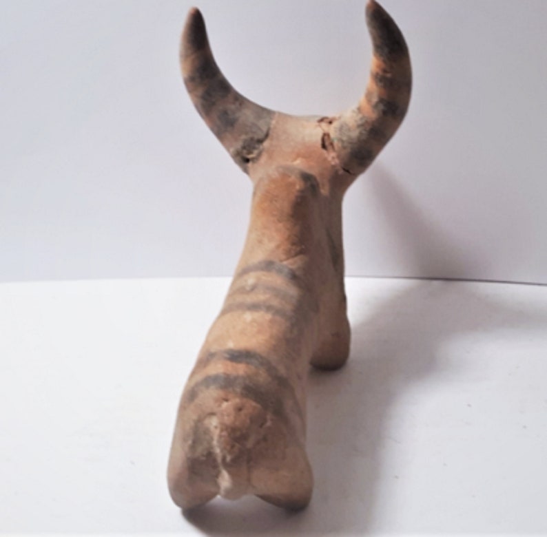 Ancient Indus Valley Harappa Mohenjo Daro Terracotta Zebu Bull Statue ...