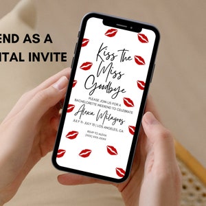 Bachelorette Itinerary Template, Kiss the Miss Itinerary Template, Kiss ...