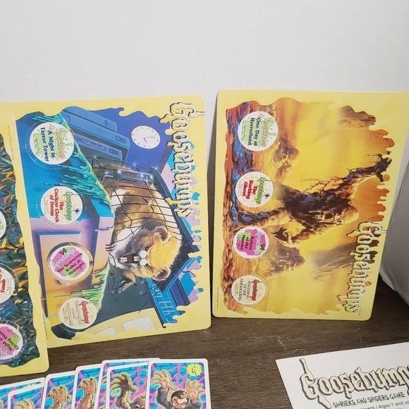 Vintage 90s 1995 Goosebumps Shrieks and Spiders Game Parker Brothers ...