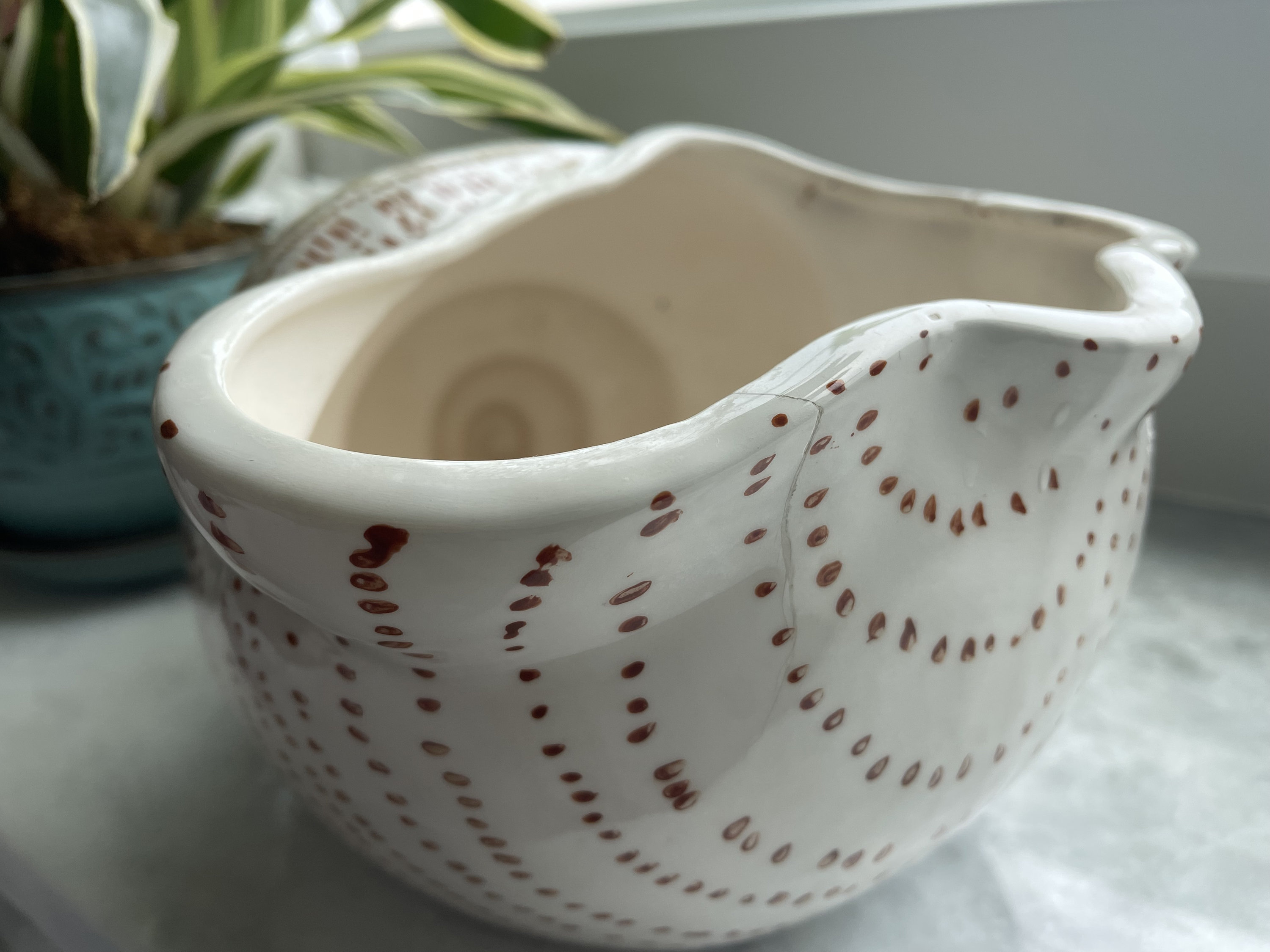 Fitz and Floyd 1970's Ceramic Conch Shell Planter Cache Pot Set of Two ...