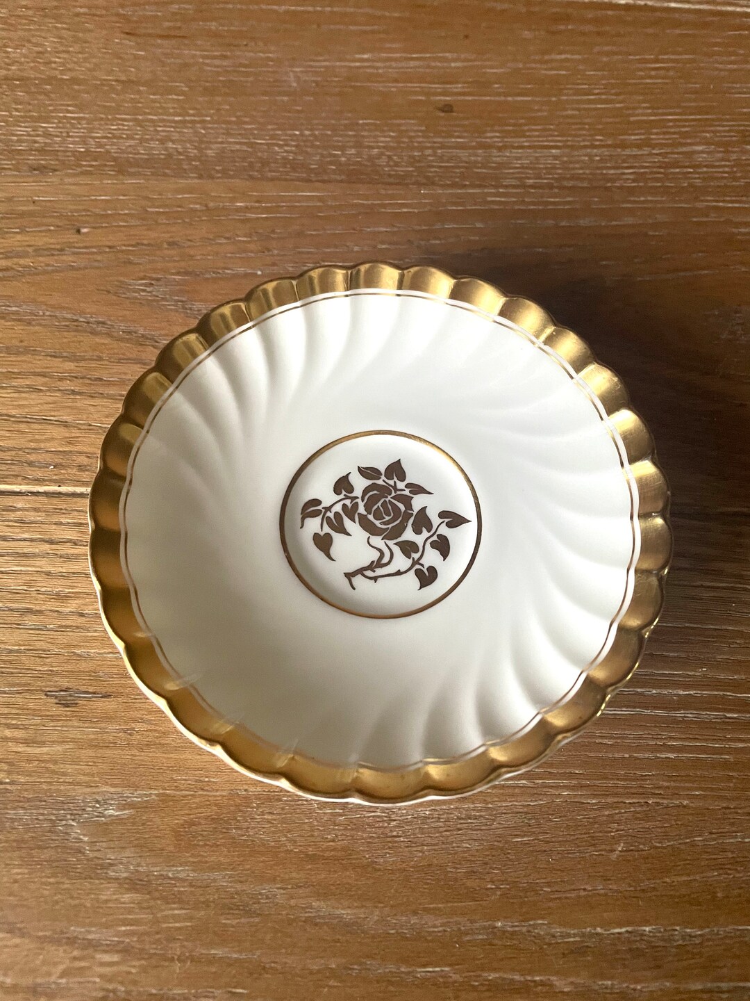 Minton Demitasse Gold Rose Pattern Saucer Fine White China - Etsy