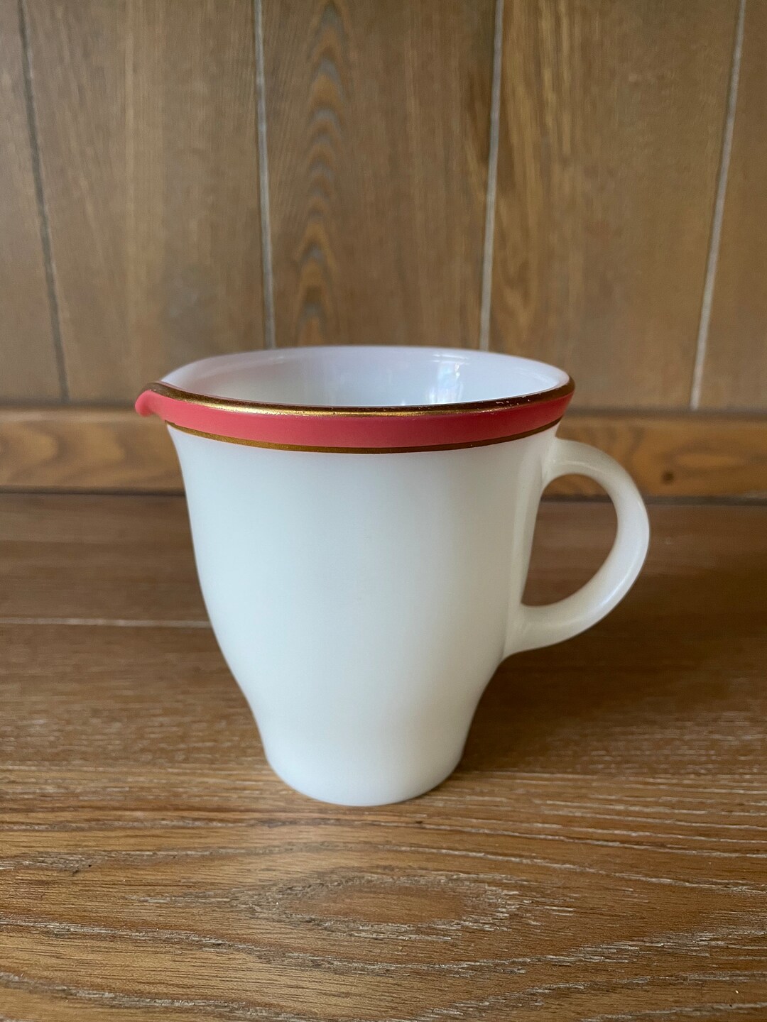 Pyrex Flamingo Pink and Gold Creamer - Etsy