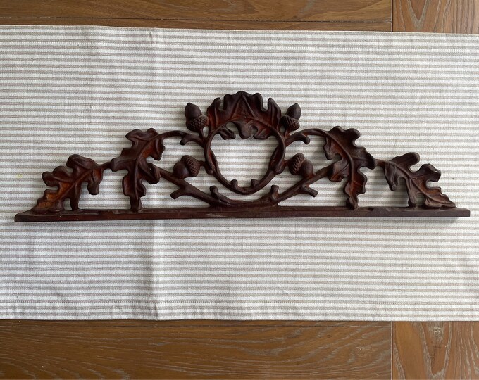 Cast Iron Over Door Decor | Gate Topper | Valance | Metal Art | Acorn ...