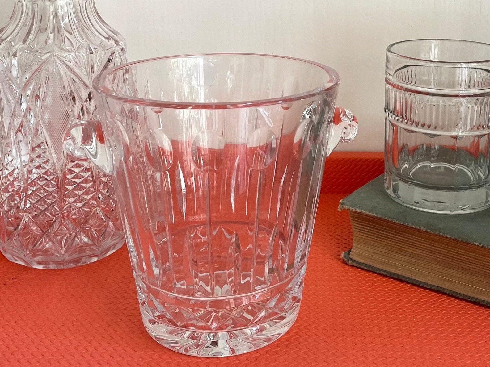 Neiman Marcus Lead Crystal Small Ice Bucket Snail Shaped Handle - Etsy