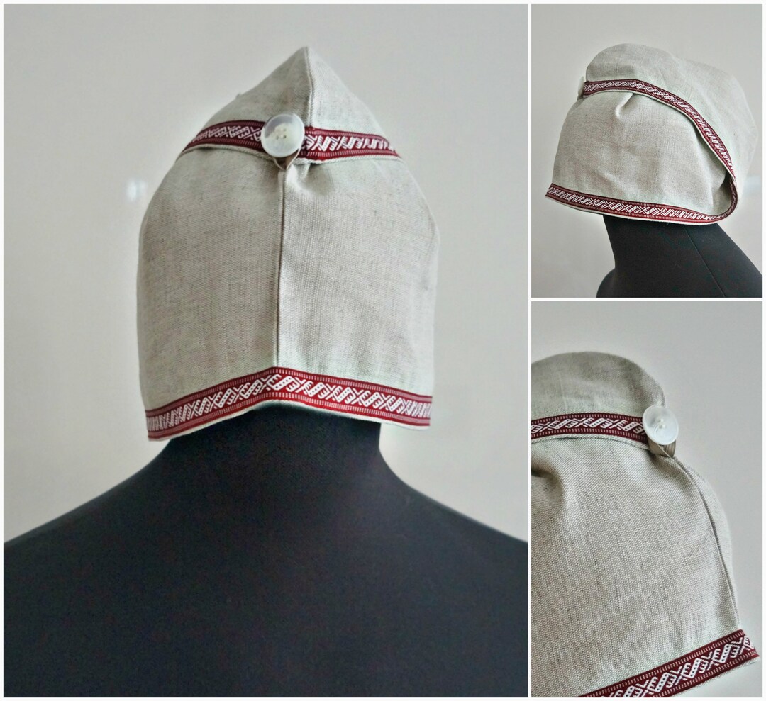 Sauna Hat for Women. Linen Hat for the Sauna. Hat-turban for Sauna, SPA ...