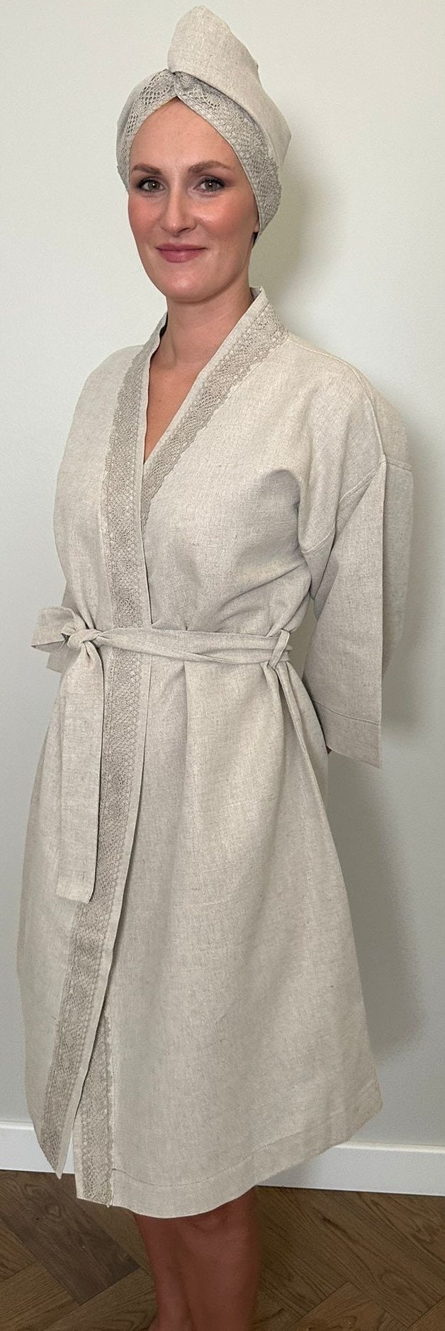 Sauna Hat for Women. Linen Sauna Hat. Hat-turban for Sauna, SPA. Linen ...