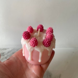 Raspberry Cake Candle Dessert Candle Cute Candle for Mothers Day Gift ...