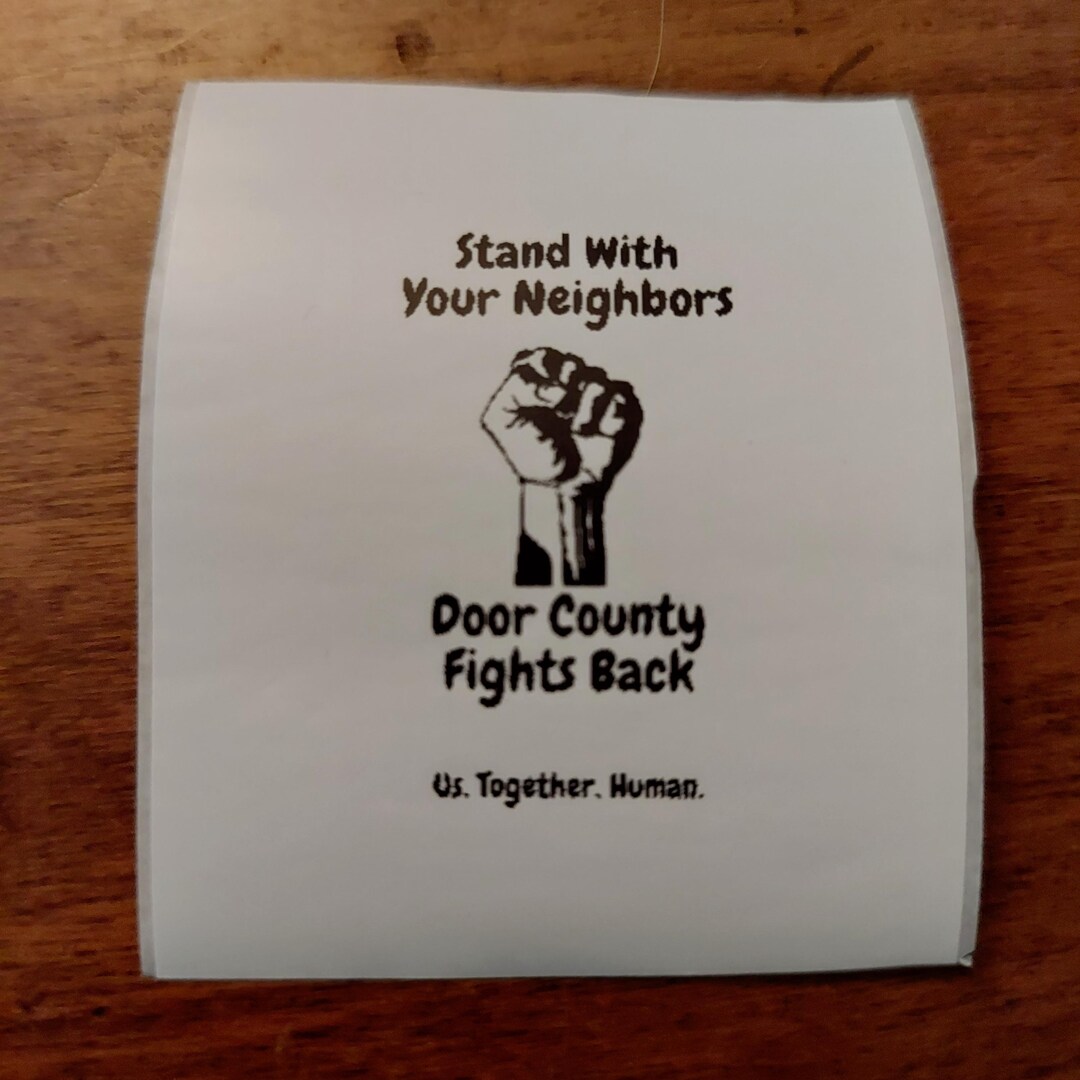 Door County Stand With Your Neighbors Sticker. Peel and Stick ...