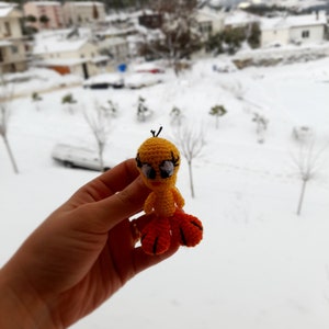 Crochet Cute Cartoon Character Brooch, Handmade Amigurumi Jacket ...