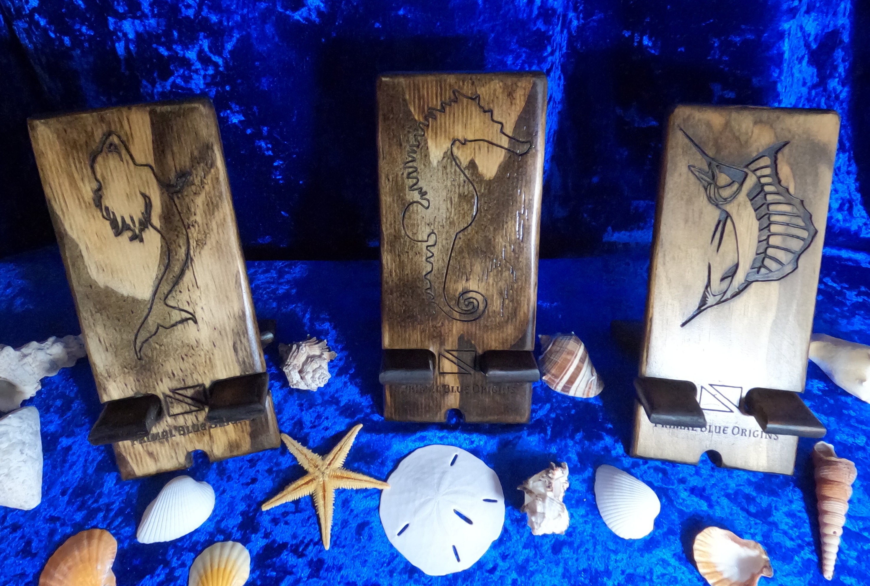 Blue Marlin Cell Phone Stand/phone Stand - Etsy