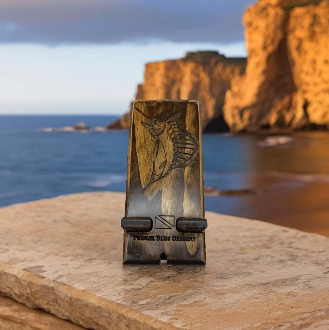 Blue Marlin Cell Phone Stand/phone Stand - Etsy