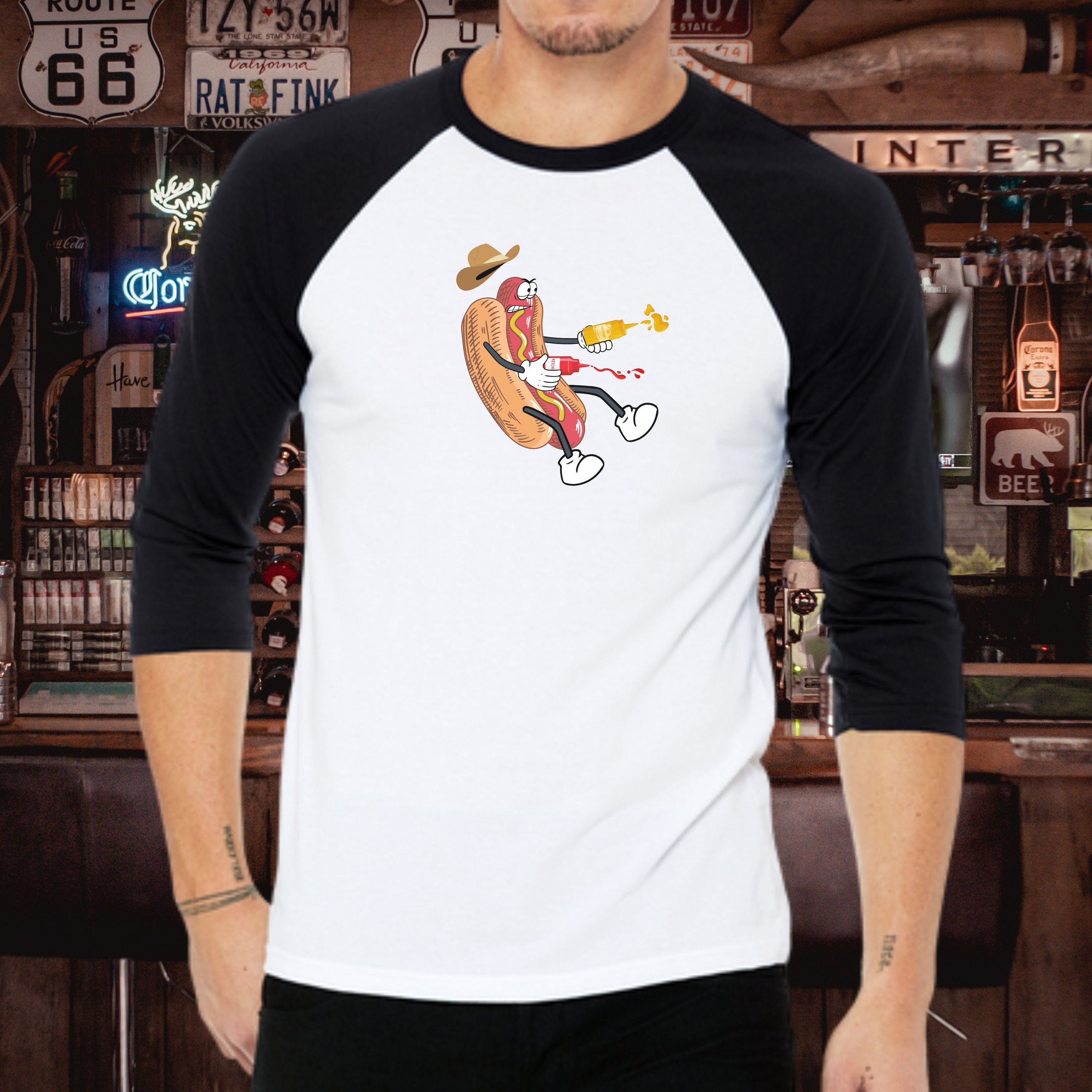Retro Hot Dog Shooter, Hilarious Novelty Graphic, Retro 80s, Weird ...