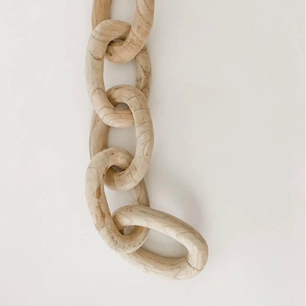 Carved Wood Chains - Etsy