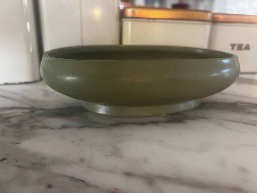 Vintage Mccoy Floraline 476-8 Low Oval Bowl or Planter Pottery Matte ...