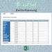 Time Sheet, Timesheet Template | Excel| Template Customizable| 2024 ...