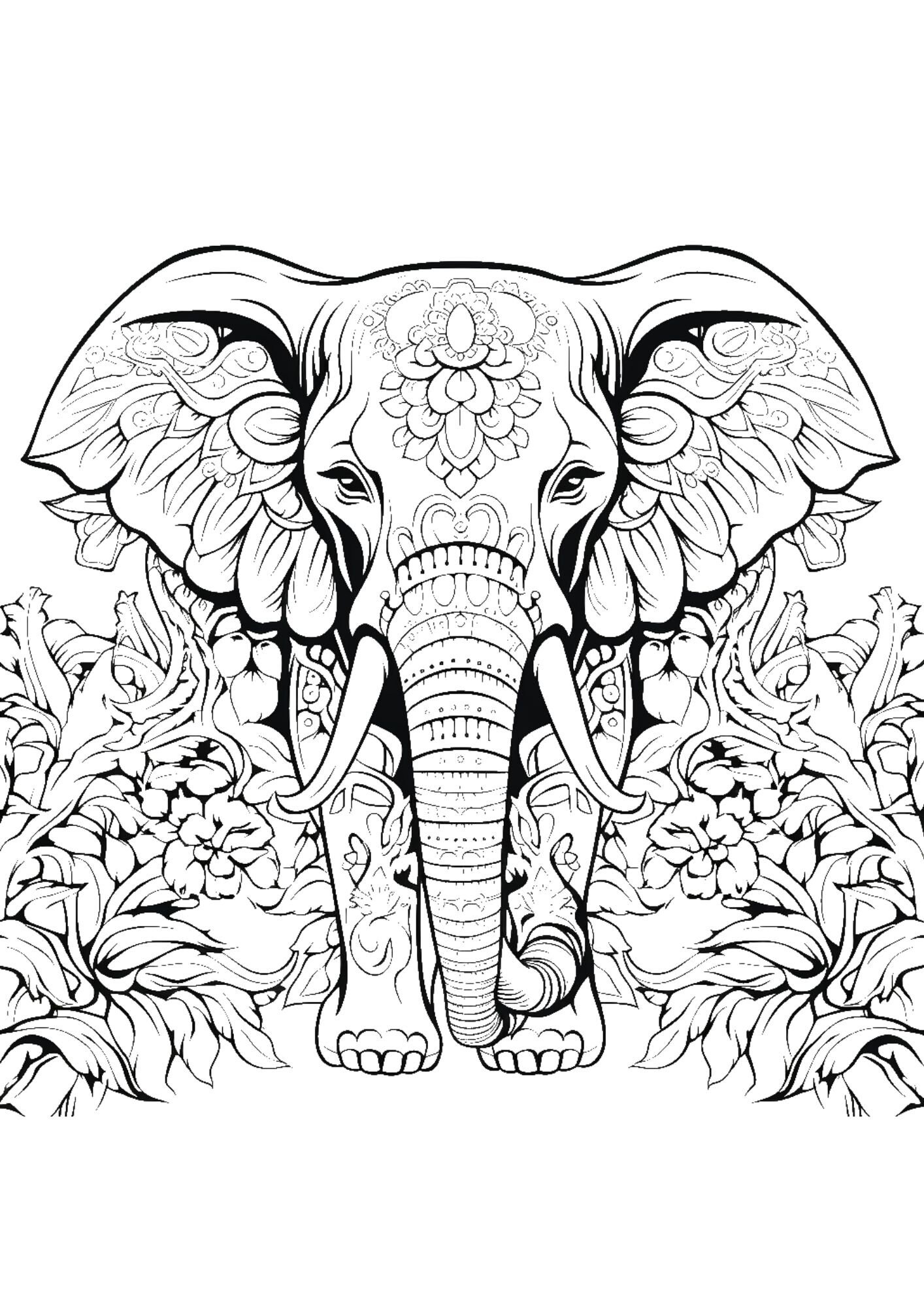 Mandala Coloring Book With Animals Printable DIN A4 Relaxation and ...