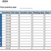 Time Sheet, Timesheet Template | Excel| Template Customizable| 2024 ...
