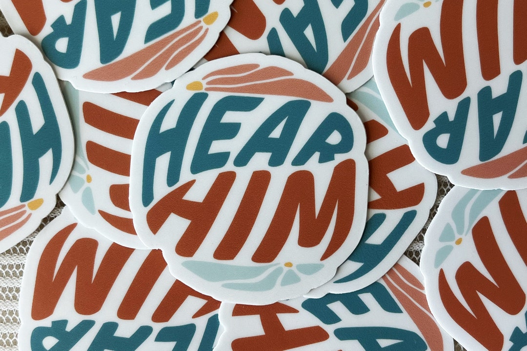 Hear Him Sticker | Christian Sticker | LDS Sticker - Etsy