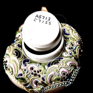 Antique Round Moriage Nippon Vase. Porcelain, 20th Century - Etsy