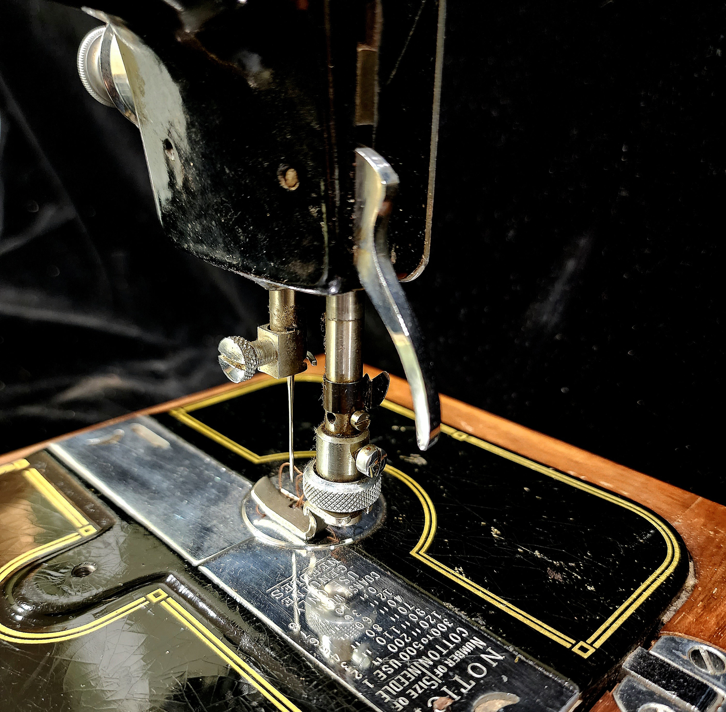 Vintage National Sewing Machine With Original Case: Classic Stitching ...