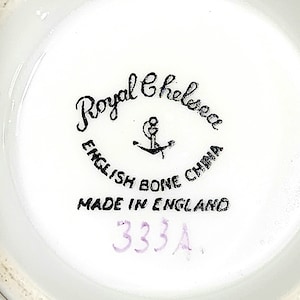 Royal Chelsea Gold Integrated Pattern. Bone China Tea Cup Set (6 Sets ...