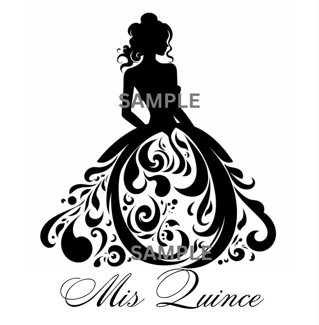 Mis Quince, Gown, Princes, Quinceañera, Birthday, Sweet Sixteen SVG ...