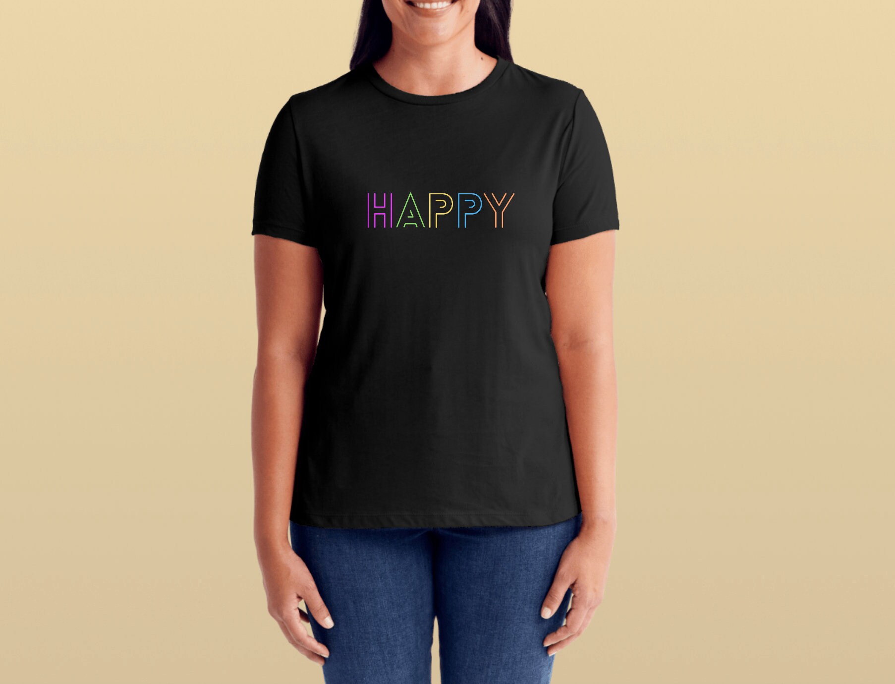 Happy SVG - Etsy