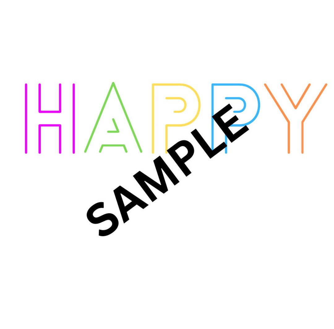 Happy SVG - Etsy
