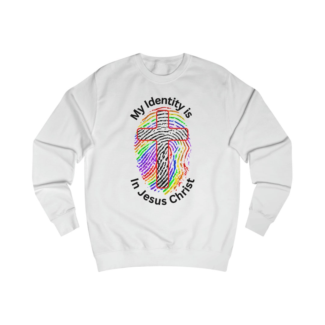 My Identity is in Jesus Christ- Fingerprint Rainbow Sweatshirt - Etsy