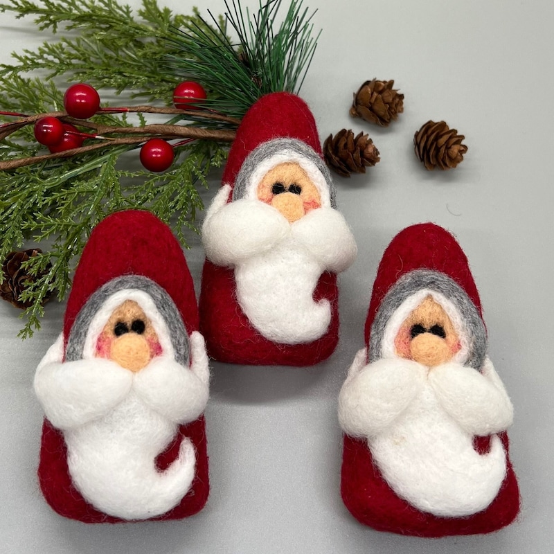 Needle Felted Santa - Etsy