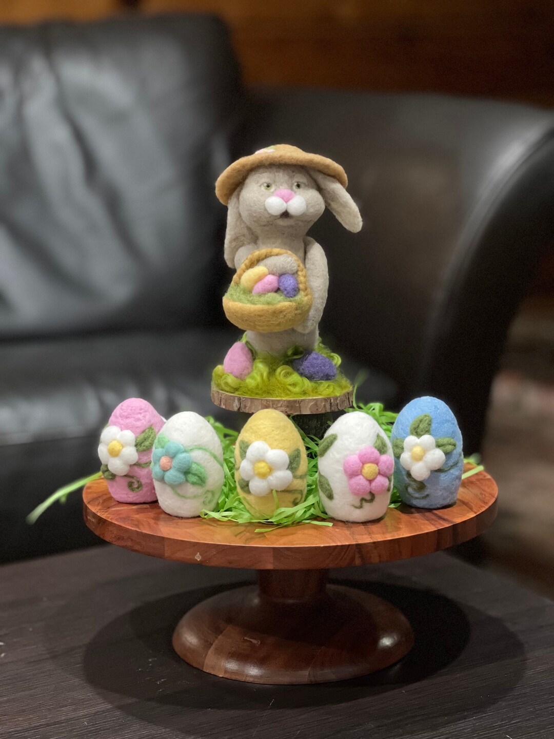 Needle Felted Easter Bunny, Needle Felted Eggs, Easter Rabbit, Needle ...