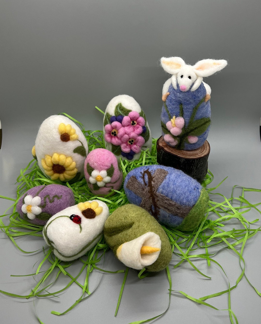 Needle Felted Easter Egg Easter Egg Easter Gift Needle - Etsy