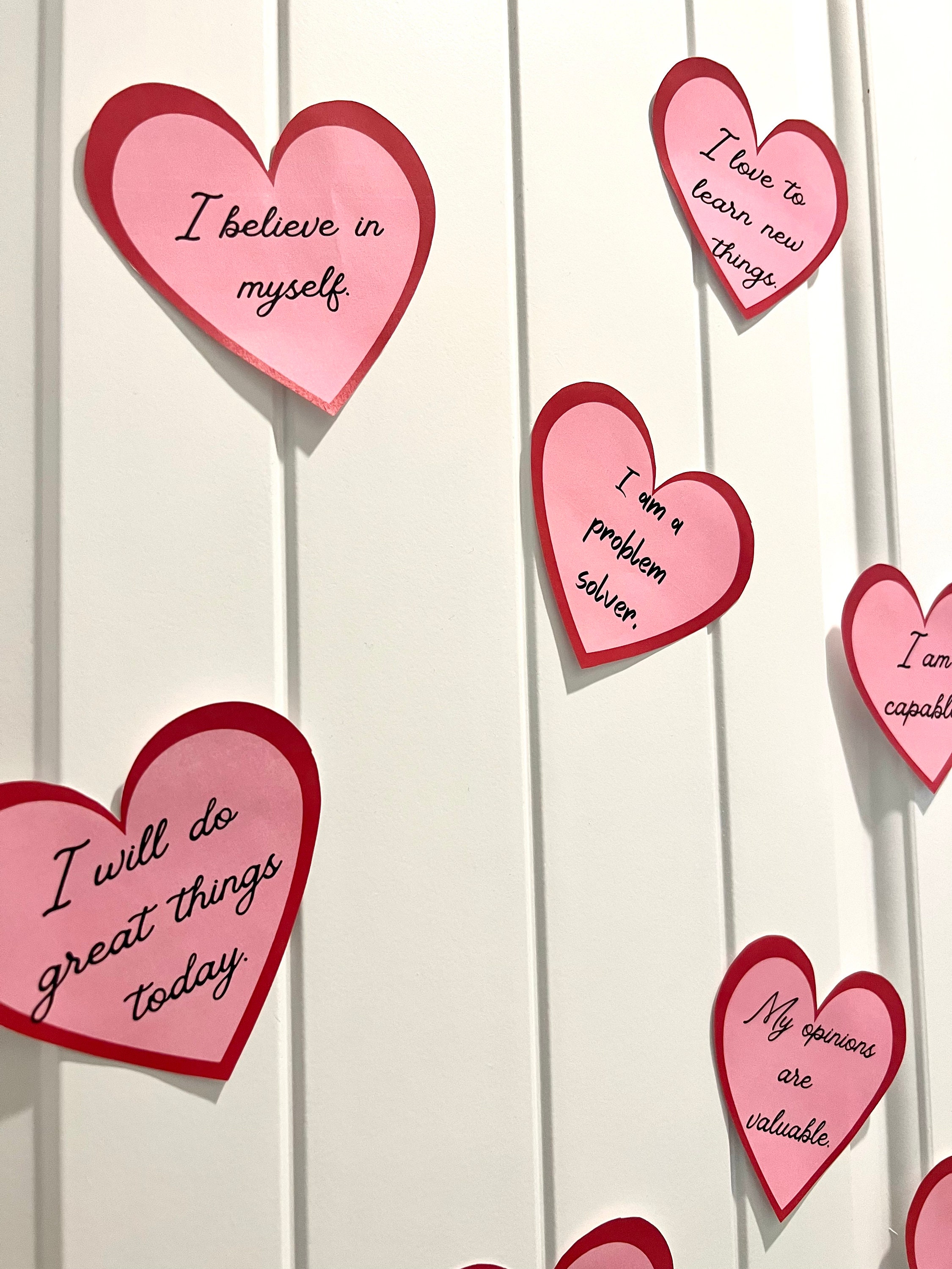 Positive Affirmation Valentine's Day Door Printable - Etsy