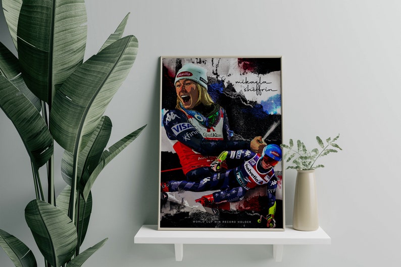 Mikaela Shiffrin Professional Skiing World Cup Record Holder Poster - Etsy