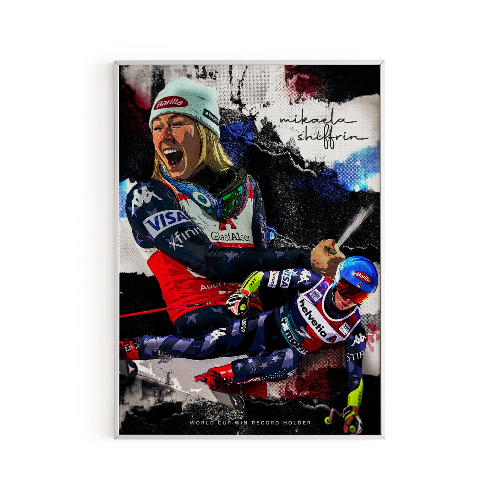 Mikaela Shiffrin Professional Skiing World Cup Record Holder Poster - Etsy