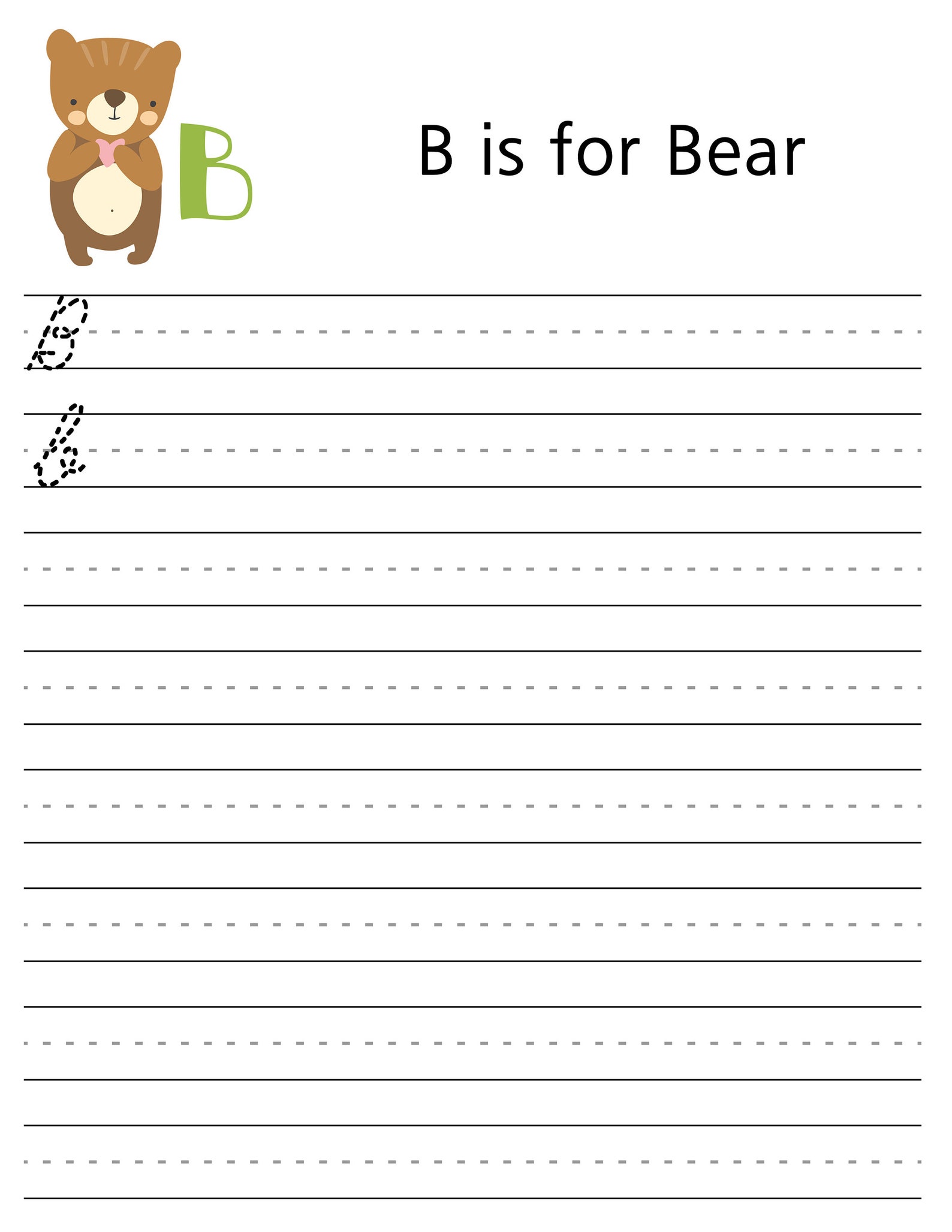Printable Animal Writing Worksheets for Kids 26-pack cursive, Letter ...