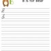 Printable Animal Writing Worksheets for Kids 26-pack (cursive, Letter ...