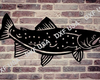 Trout Fish DXF Cut File for CNC Plasma Instant Download - Etsy
